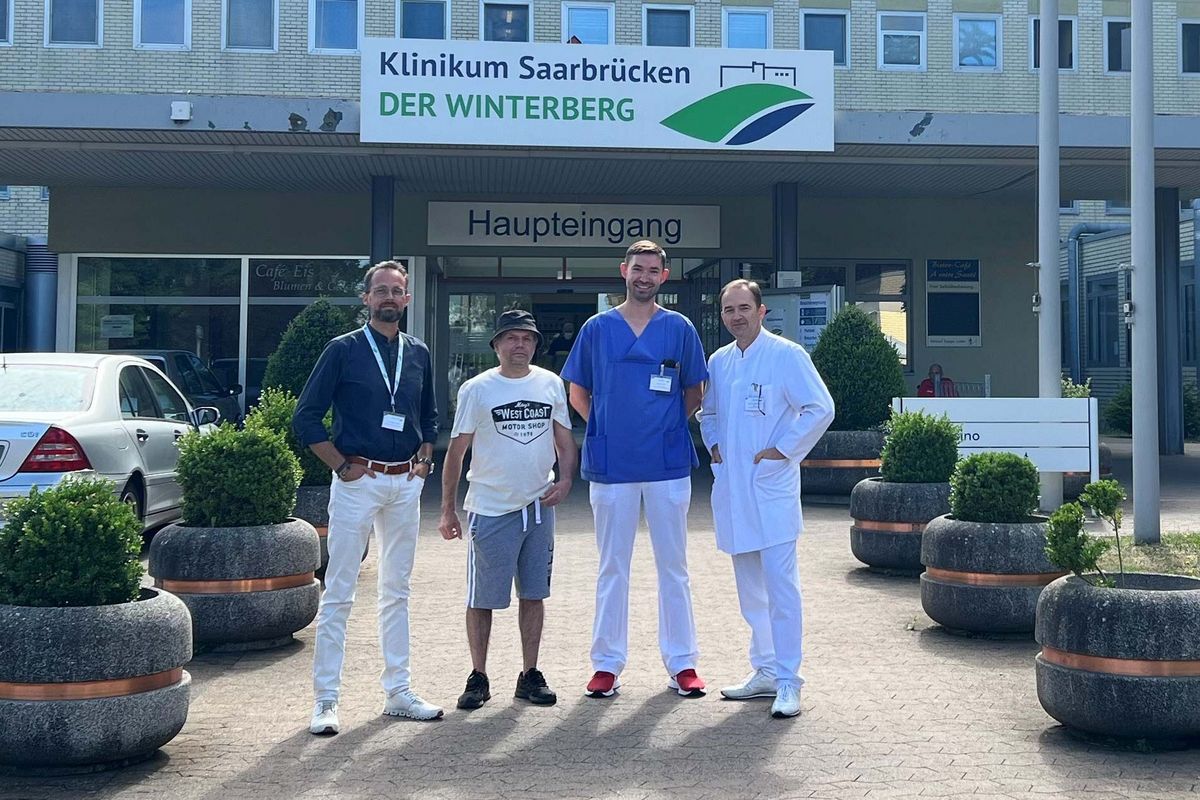 Klinikum Saarbrücken: Erster kriegsverletzter Ukrainer auf dem Winterberg entlassen